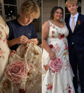 My Daughter’s Best Friend Made Her Prom Dress by Hand After She Lost ...